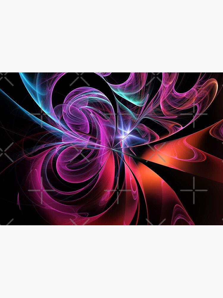 "Psytrance Design - Psychedelic Flame Fractal - Lumiere" Canvas Print ...