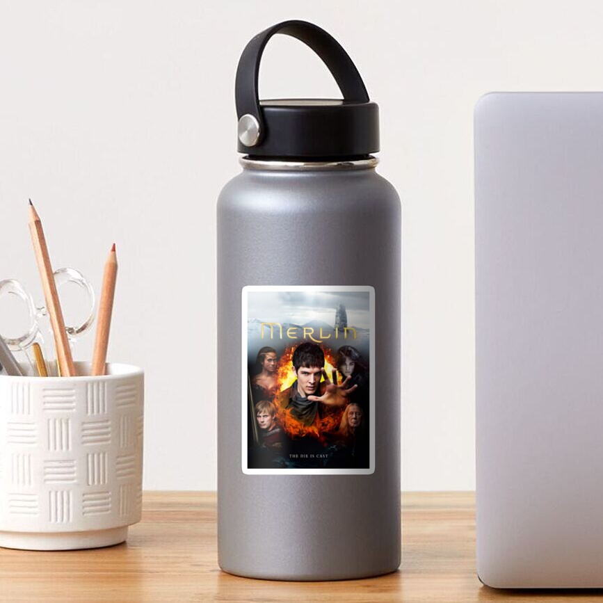 "Merlin Poster" Sticker for Sale by BarrowmanAngel | Redbubble
