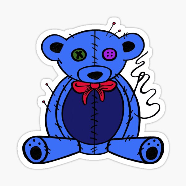 "blue ted" Sticker by tina9 | Redbubble