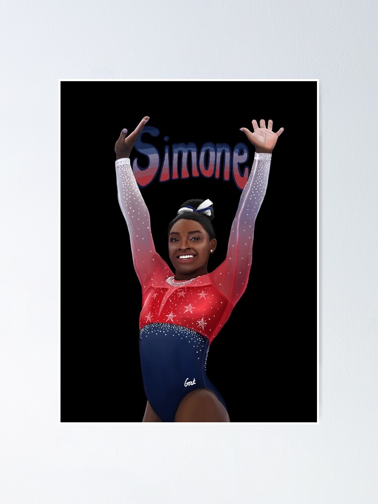 "Simone Biles" Poster by carolineolmsted | Redbubble