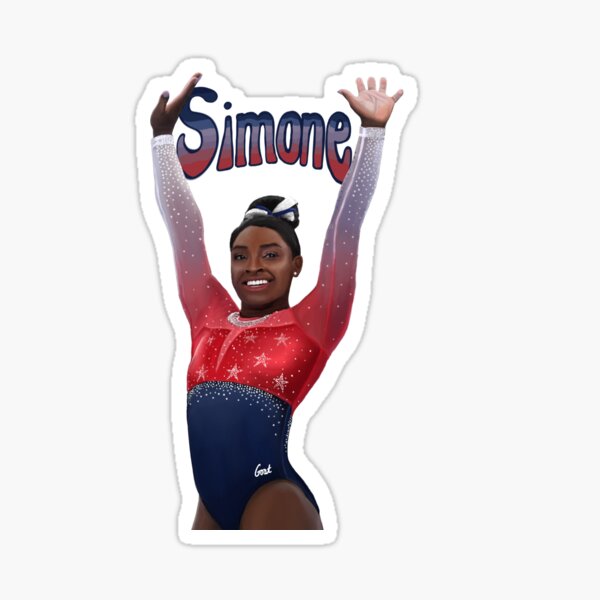 "Simone Biles" Sticker by carolineolmsted | Redbubble