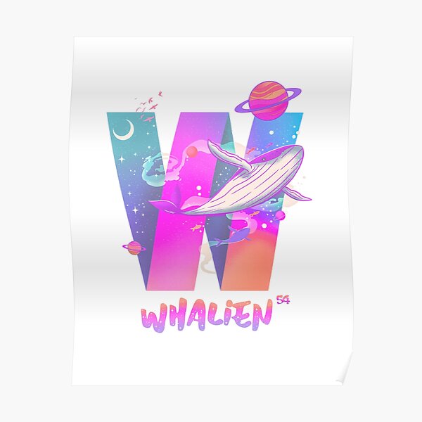 Póster «BTS Whalien 52 Art We Are Bulletproof: The Eternal Whale RM Jin Suga J-Hope Jimin V ...