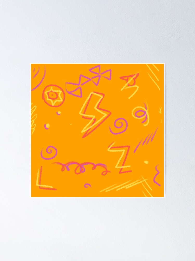 "80s Yellow Retro Bus Seat Pattern" Poster by ixcacao | Redbubble
