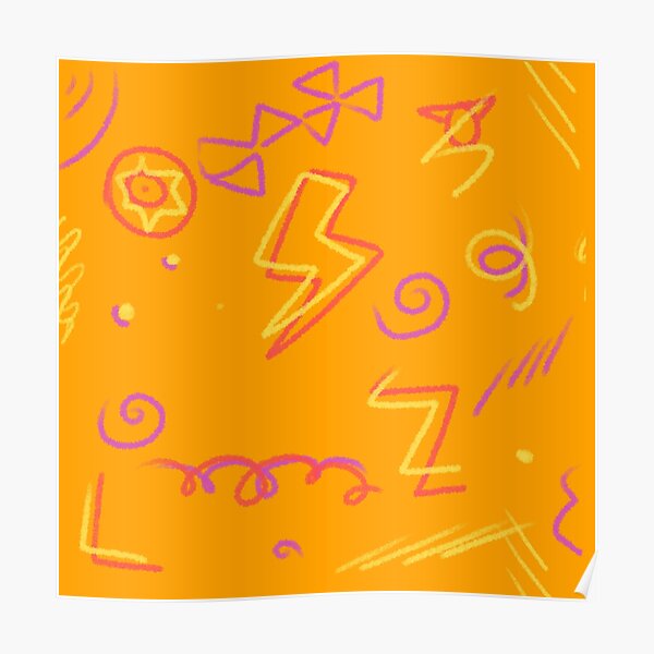 "80s Yellow Retro Bus Seat Pattern" Poster by ixcacao | Redbubble