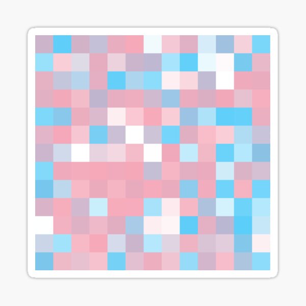 "Pixels | Trans" Sticker by princesnoozy | Redbubble