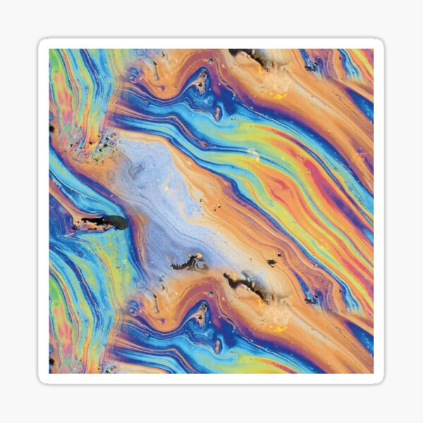"Oil" Sticker for Sale by bandsnthings | Redbubble
