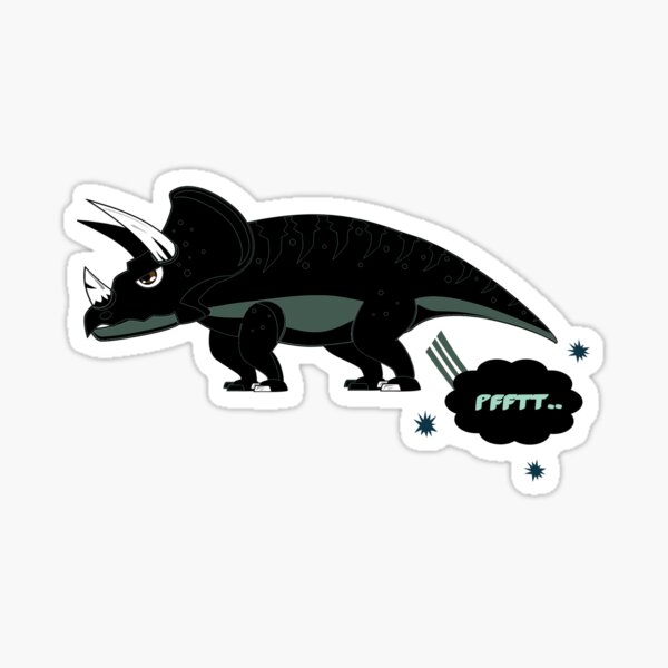 "Fartosaurus - Fart Dinosaur" Sticker for Sale by dea-lakeheart | Redbubble