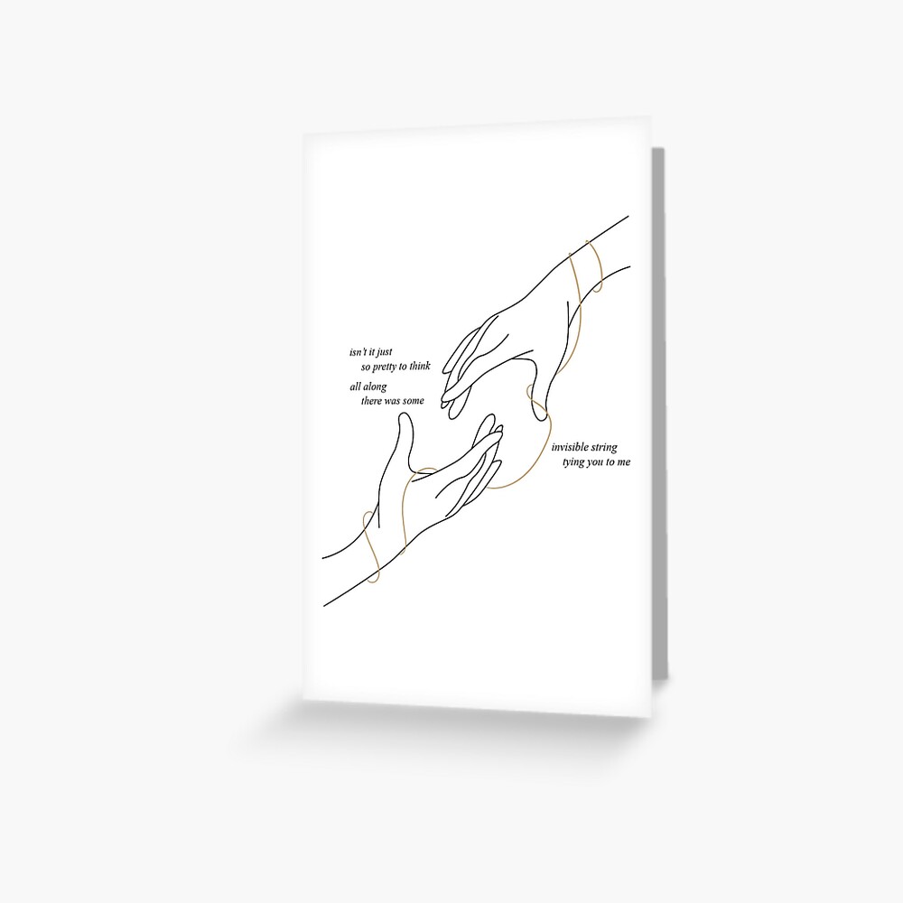 "Invisible String Hands" Sticker for Sale by clairedause | Redbubble