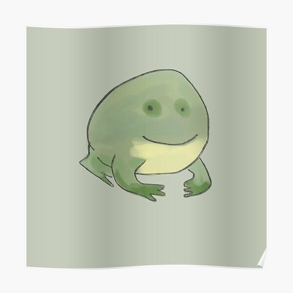 "very cursed frog" Poster for Sale by sureau | Redbubble