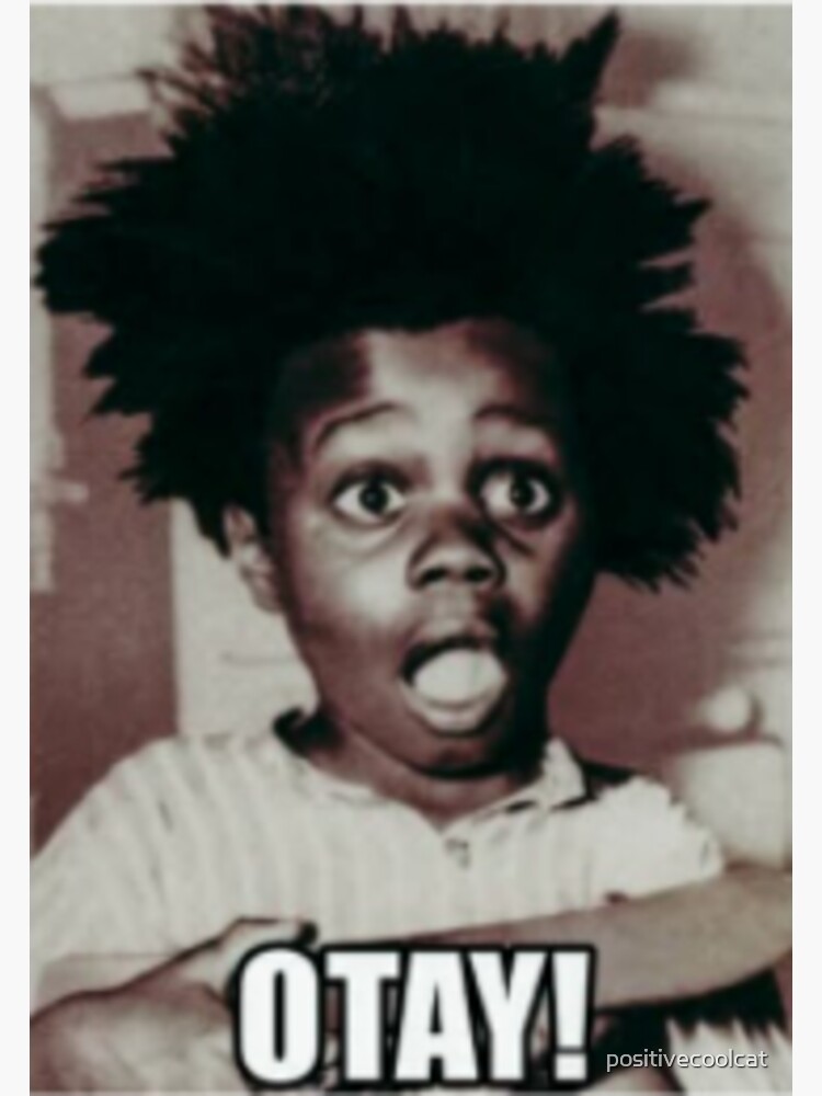 "Otay!" Sticker for Sale by positivecoolcat | Redbubble