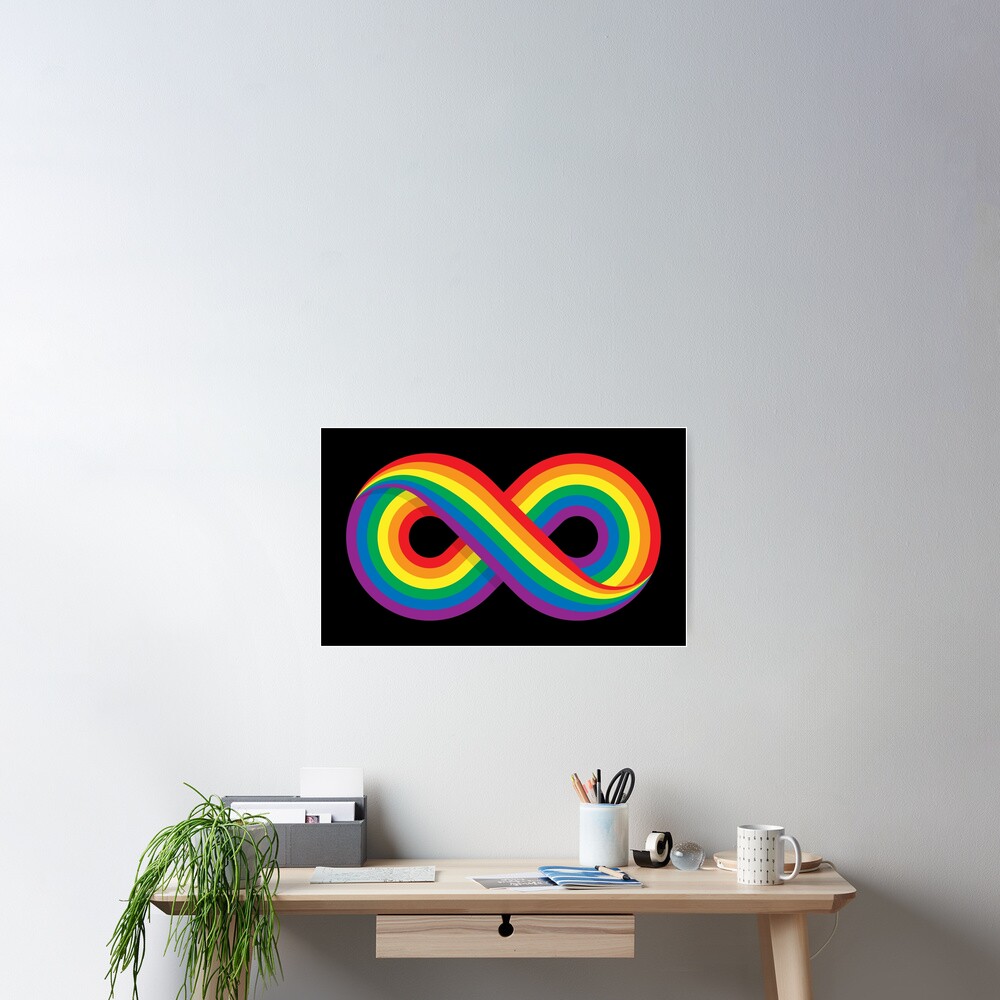 "Gay Pride Rainbow Infinity Symbol LGBT" Poster for Sale by ...