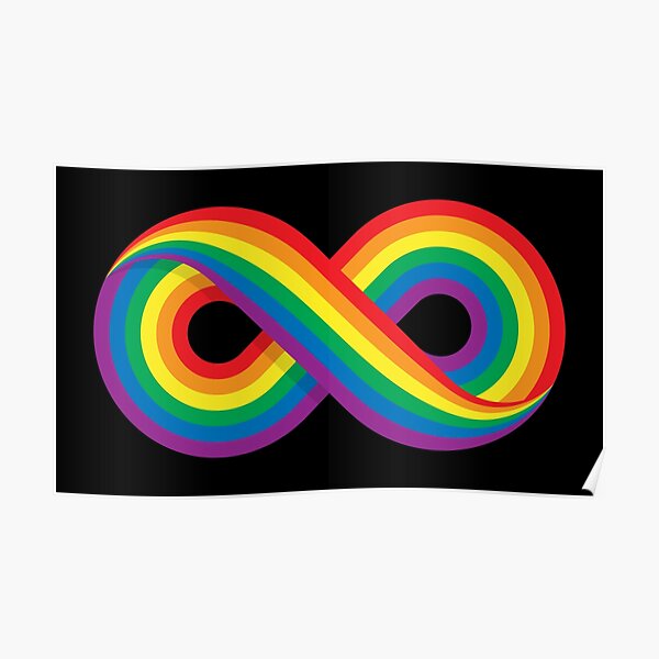"Gay Pride Rainbow Infinity Symbol LGBT" Poster for Sale by ...