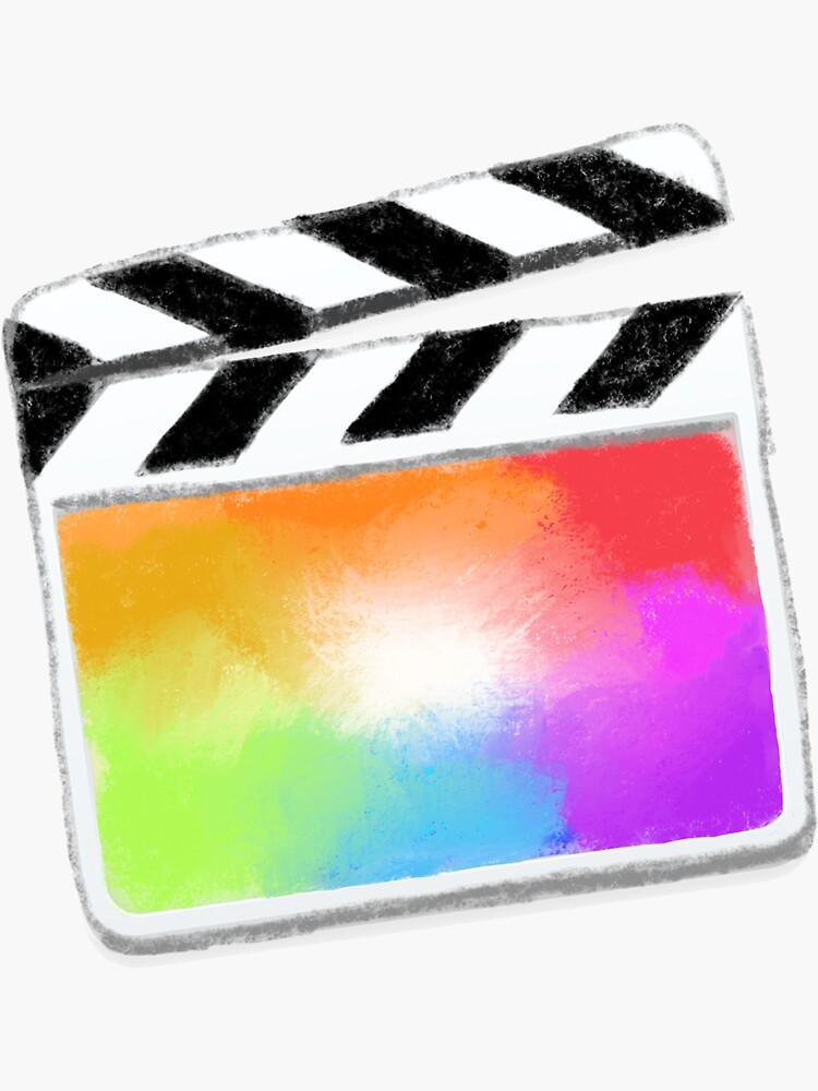 "Final Cut Pro Hand Drawn Video Editing Sticker" Sticker for Sale by ...