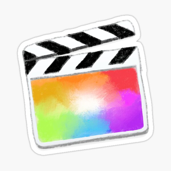 "Final Cut Pro Hand Drawn Video Editing Sticker" Sticker for Sale by ...