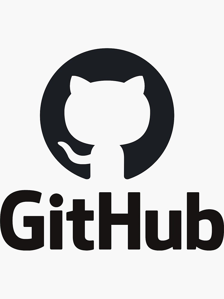 "github logo" Sticker for Sale by developerfriday | Redbubble
