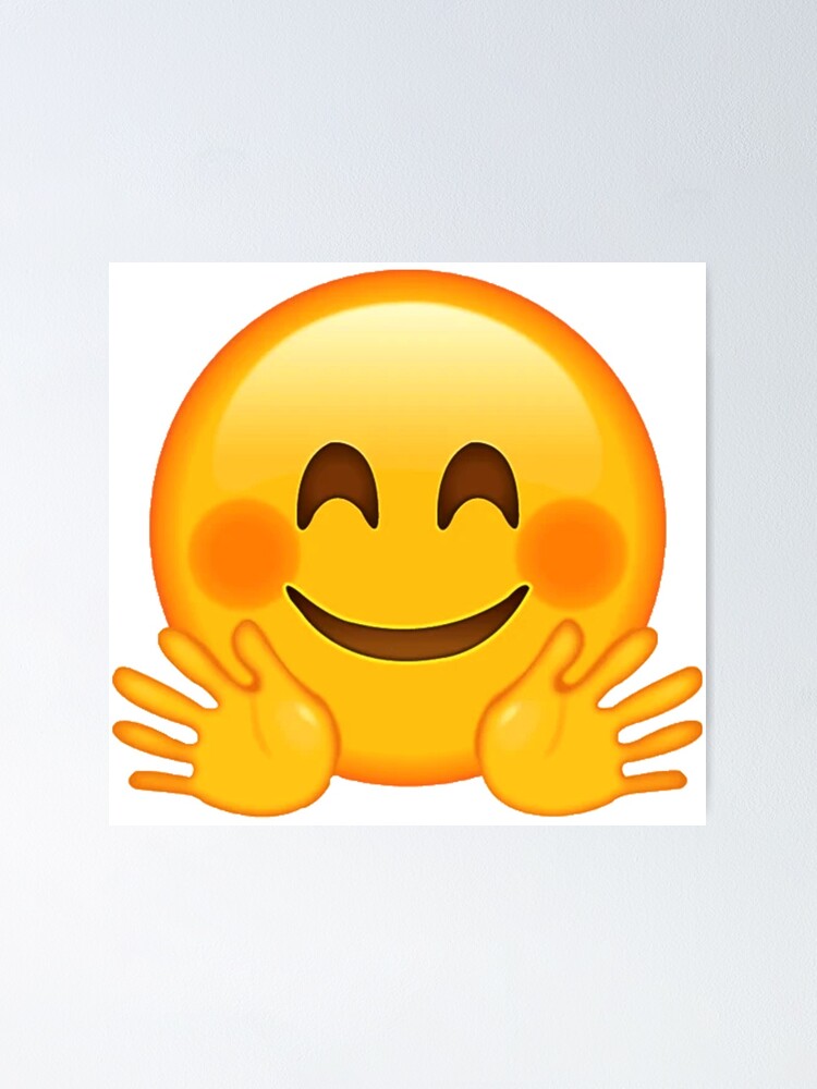 Póster for Sale con la obra «Abrazo emoji» de luckysri39 | Redbubble
