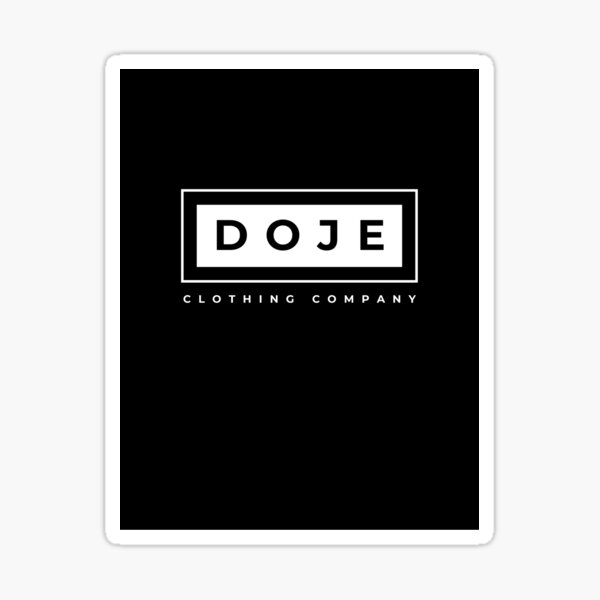 "Doje Logo" Sticker by D0JE | Redbubble
