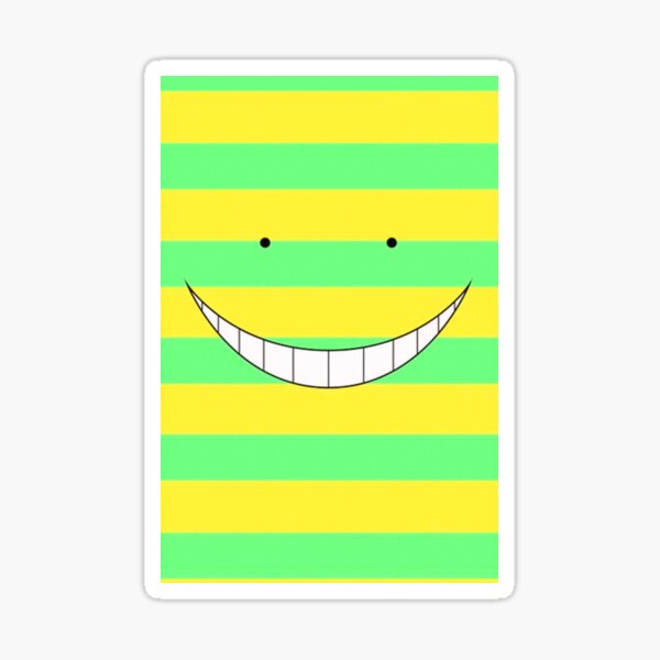 "Koro sensei face, anime assassination classroom " Sticker by 33Panda33 ...