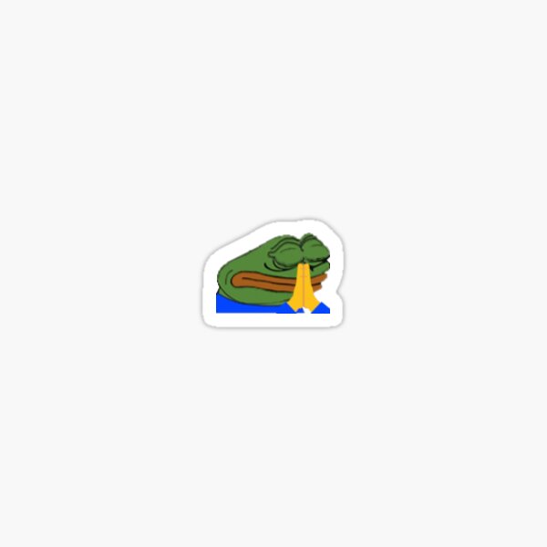 "Prayge Emote Sticker" Sticker for Sale by sport-stickers | Redbubble