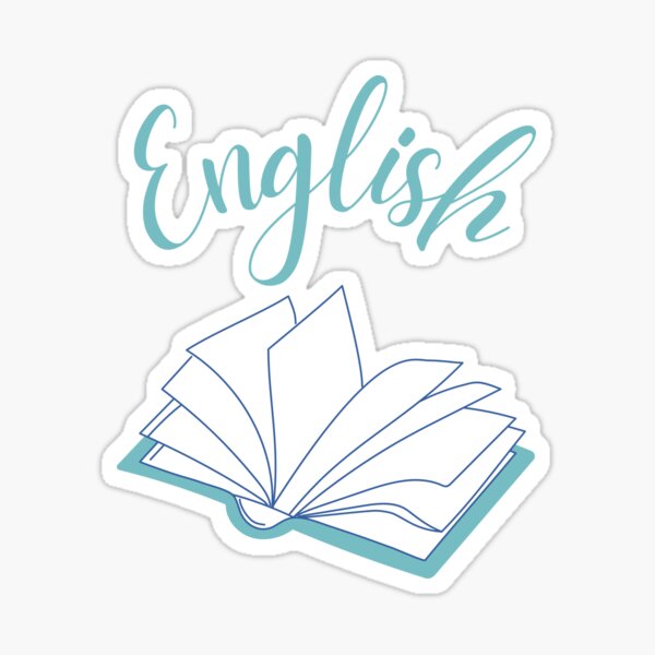 "English School Subject" Sticker for Sale by melbournegirl | Redbubble