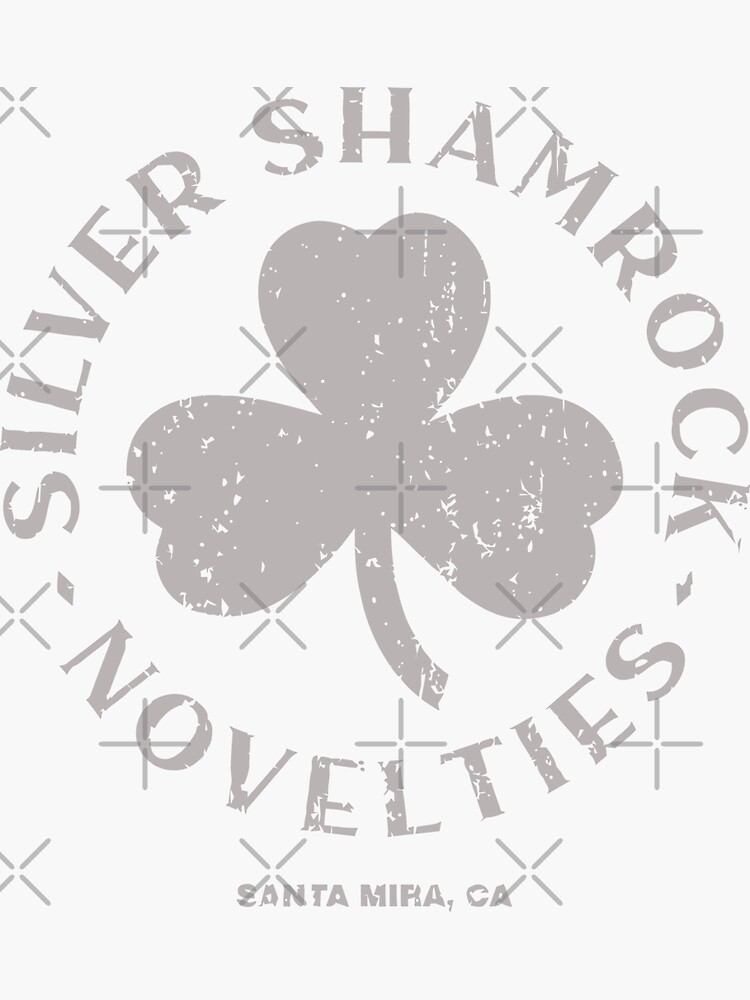 "Silver Shamrock Novelties" Sticker for Sale by kentengsewu | Redbubble