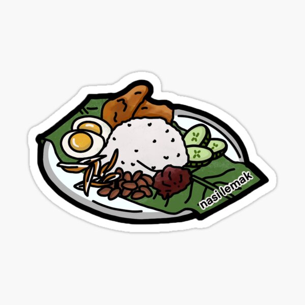 Nasi Lemak Stickers | Redbubble