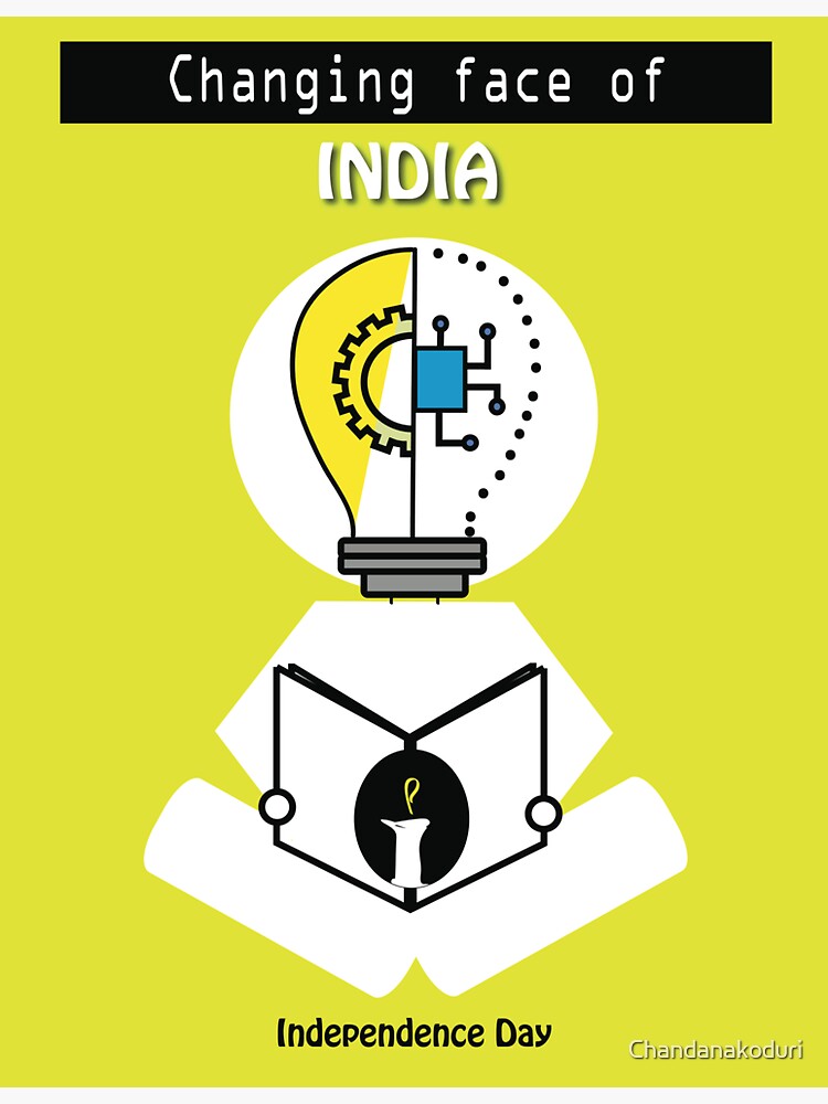 "Poster - The changing face of India " Sticker by Chandanakoduri ...