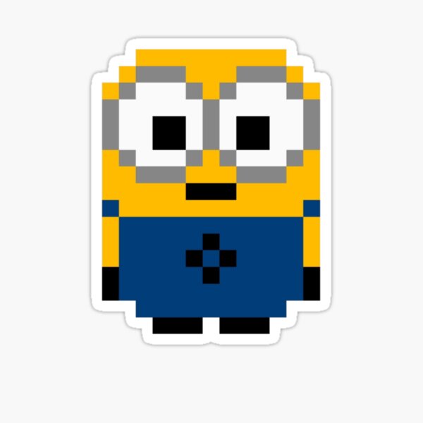 Pegatina «Minions | Arte de pixel» de PixelArt8bit | Redbubble