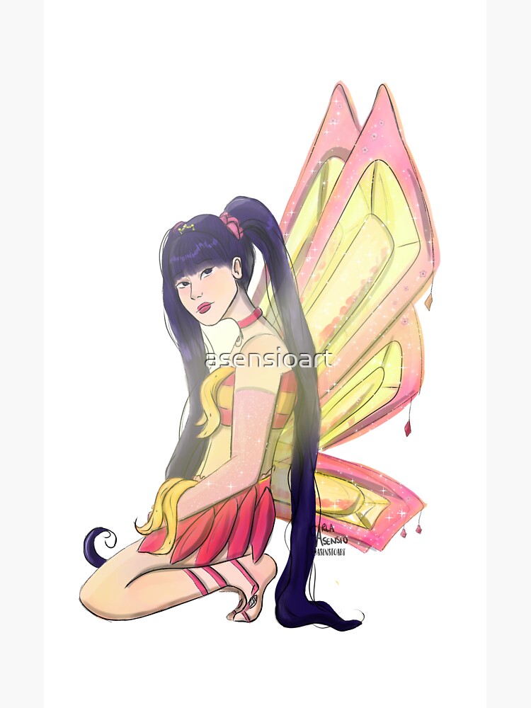 "Musa, destiny the Winx saga" Sticker for Sale by asensioart | Redbubble