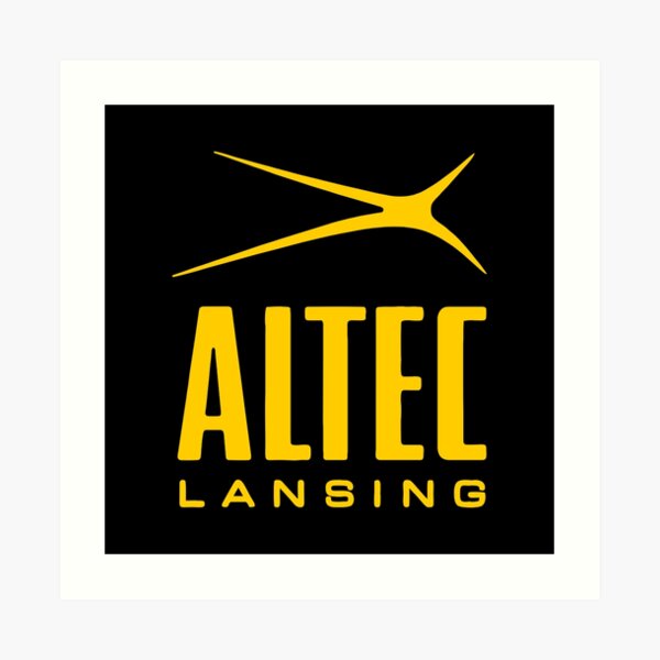 "AUDIO-Altec Lansing LOGO" Art Print for Sale by SusanAlbert89 | Redbubble