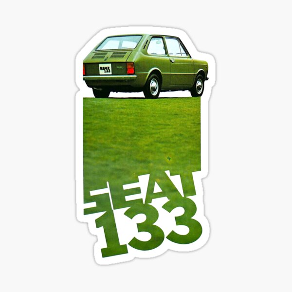 "SEAT 133 ADVERT" Sticker for Sale by ThrowbackM2 | Redbubble