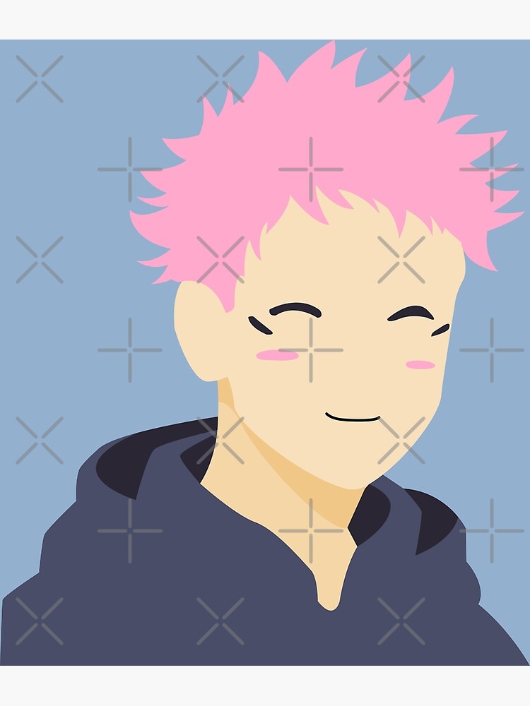 "Yuji Itadori - Jujutsu Kaisen" Poster by Geometric-Faces | Redbubble