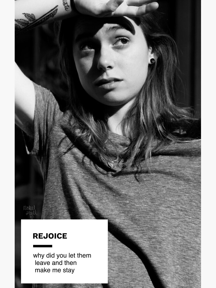 "Rejoice " Poster for Sale by isabel-hallxo | Redbubble