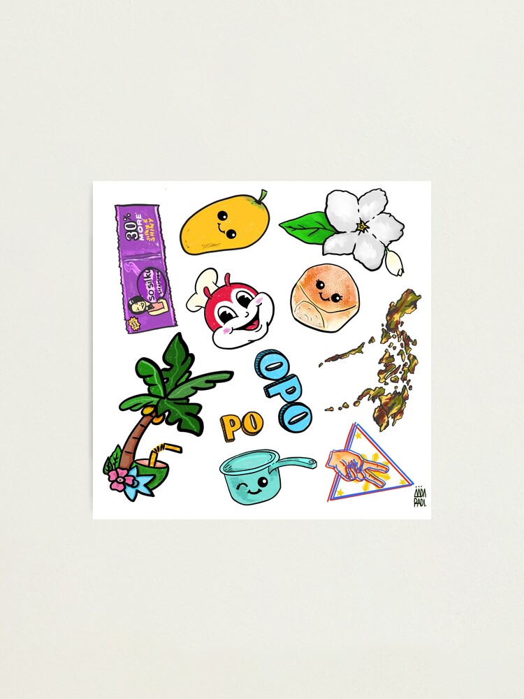 "FILIPINO PINOY THINGS TABO JOLLIBEE KAWAII" Photographic Print for ...
