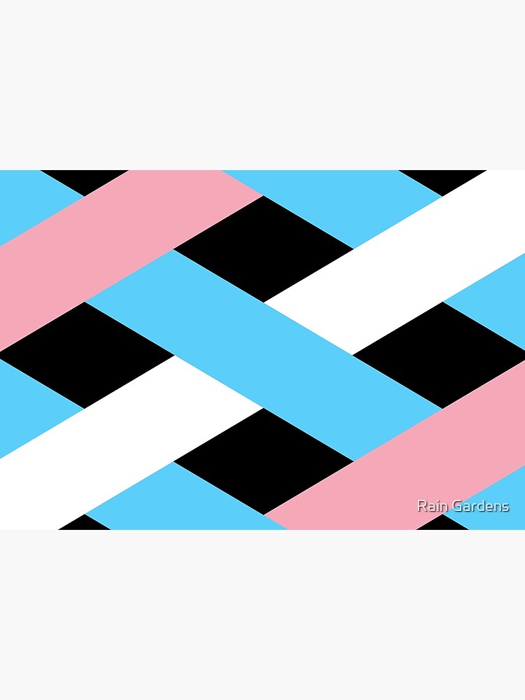 "Stealth Trans Pride Art Lattice Print 2" Mask for Sale by RainGardens ...