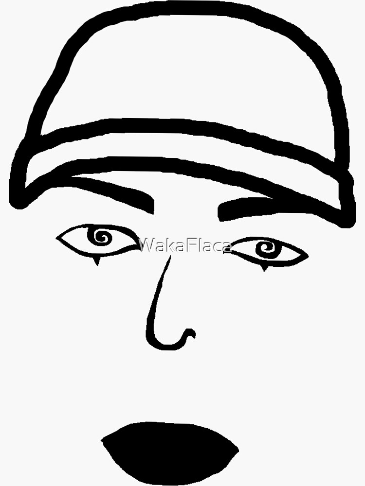 "FACE OFF" Sticker by WakaFlaca | Redbubble
