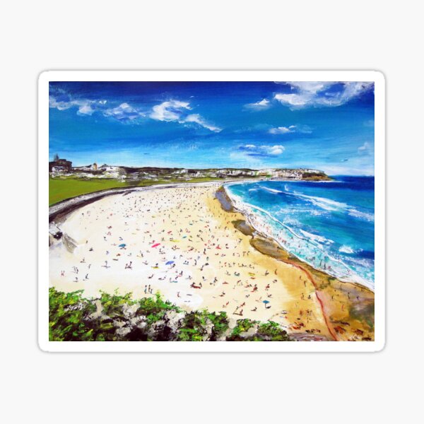 "Northern Beaches " Sticker for Sale by gillsart | Redbubble