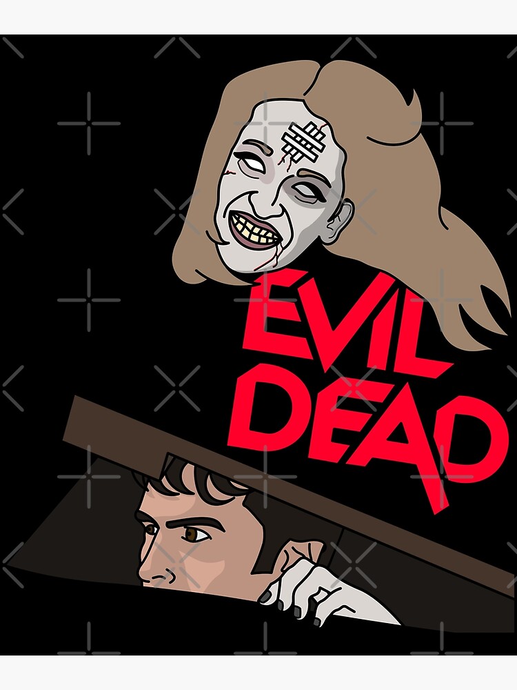 Póster «Mal muerto 1981 | Ash contra Cheryl | Ilustración cómica de ...