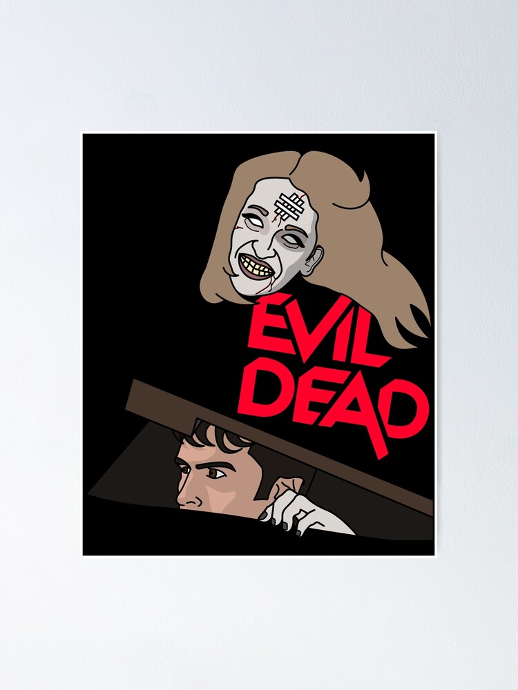 Póster «Mal muerto 1981 | Ash contra Cheryl | Ilustración cómica de ...