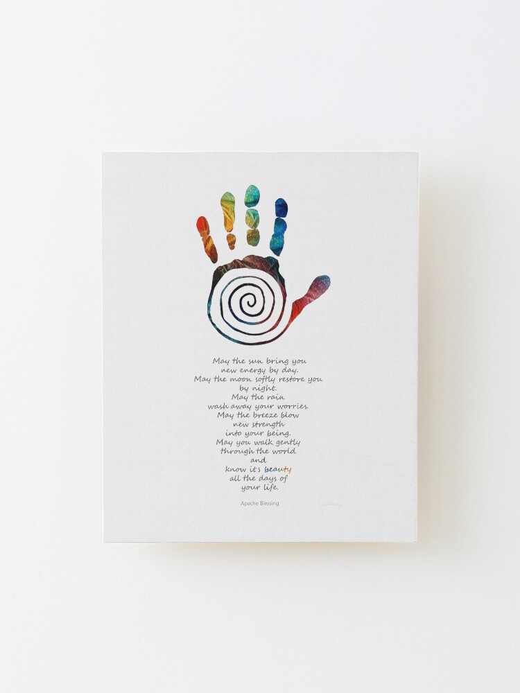 "Native American Blessing - Healing Hand Symbol Art - Sharon Cummings ...