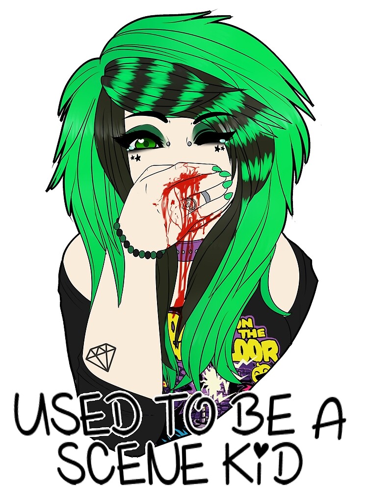 ""Used to be a Scene kid" (Female)" Art Print by MissMixi | Redbubble
