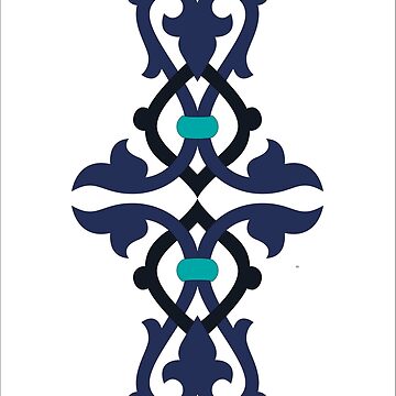 " Islamic Pattern - Navy Blue" Art Board Print for Sale by Adorned ...