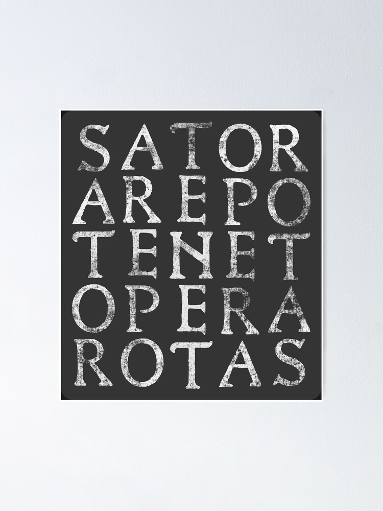 "Sator Square" Poster by SweetLog | Redbubble
