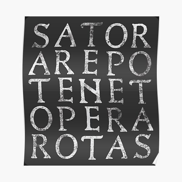 "Sator Square" Poster by SweetLog | Redbubble