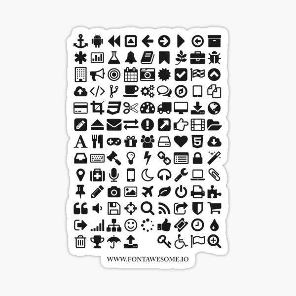 "Geek, Web Developer, UX Designer, CSS, Font Awesome" Sticker for Sale ...