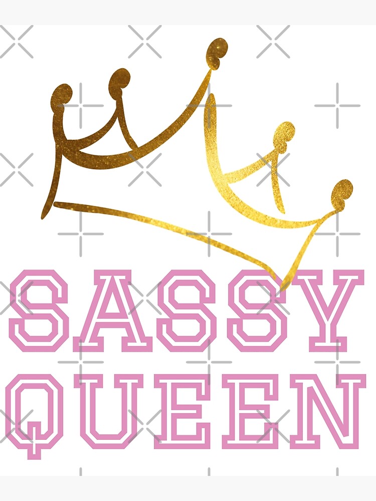 "Sassy Queen with Golden Crown " Poster for Sale by Labradoodlesetc ...