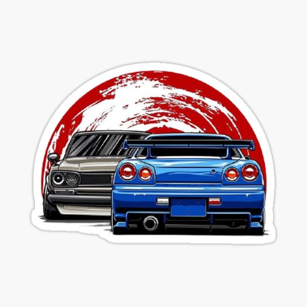 "Japan JDM Legend" Sticker by AsphaltFactory | Redbubble
