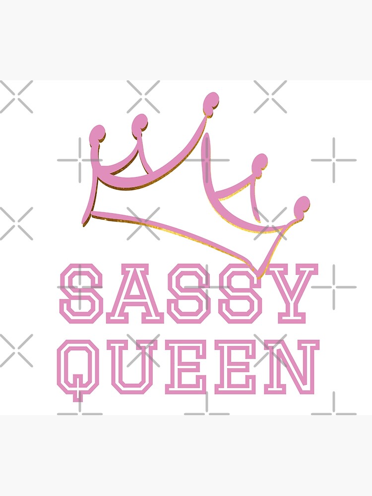 "Sassy Queen with a Pink and Gold Crown" Poster by Labradoodlesetc ...