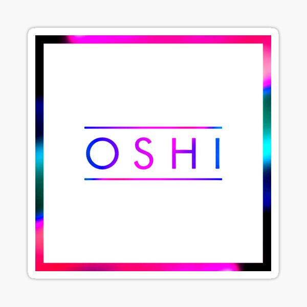 "oshi (Logo 2)" Sticker by Heksjeger | Redbubble