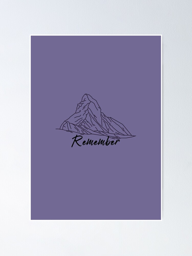 "Remember" Poster by personpotato | Redbubble